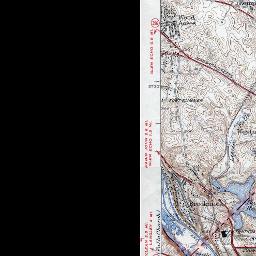 Washington DC Topo Map from 1945